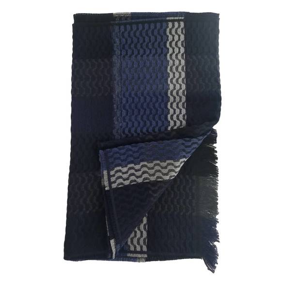 Hugo Boss | Accessories | New Hugo Boss Mens Wool Scarf In Blue Ombre ...